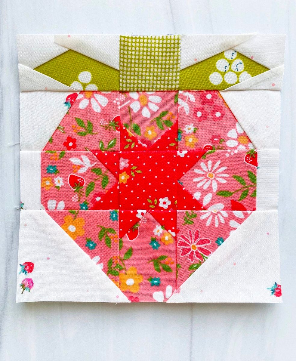 Strawberry Block by Liza Taylor Handmade | Threadloop