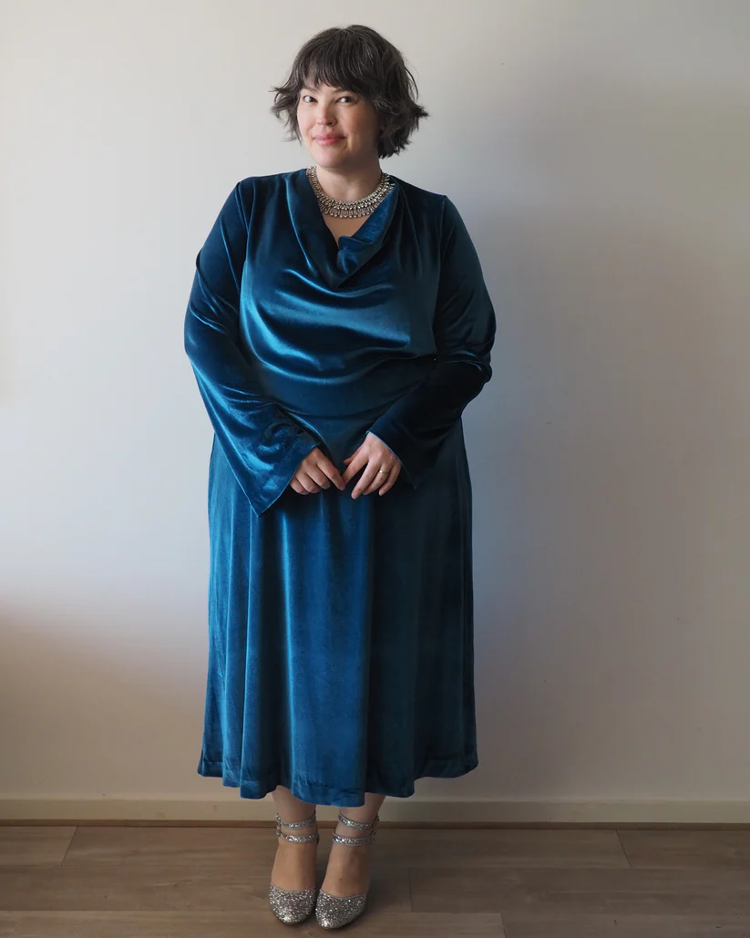 Estelle Cowl Dress by Just Patterns | Threadloop