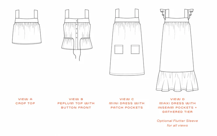 Daphne Dress & Top by BF Patterns | Threadloop