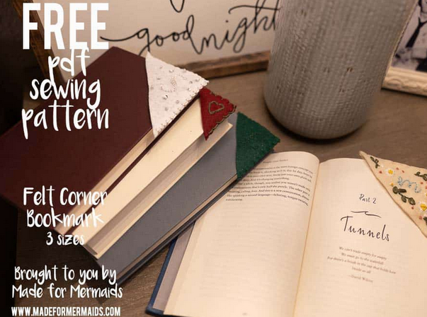 Felt Corner Bookmarks by Made for Mermaids | Threadloop