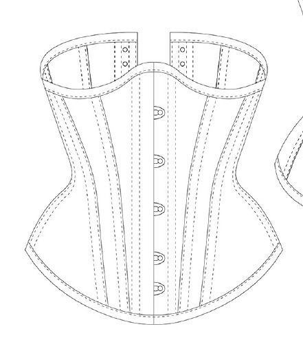 Sonya Underbust Corset by Aranea Black | Threadloop