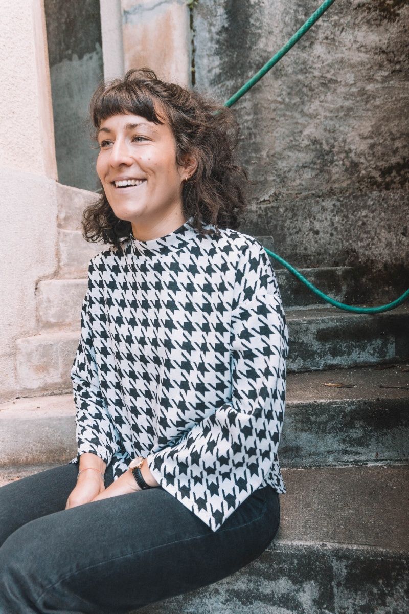 Molly Mock Neck / The Molly Top by Sewing Patterns by | Threadloop