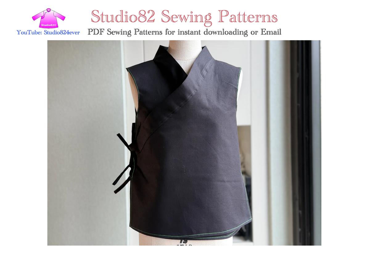 Shaolin Temple Style of Mens Sleeveless Wrap Vest by | Threadloop