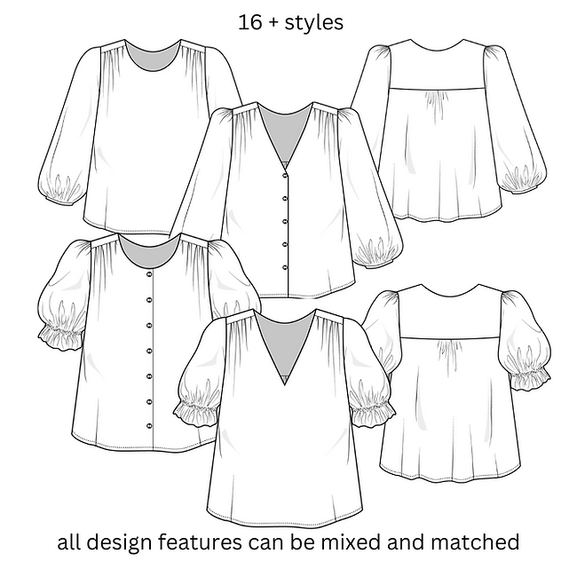 Cleo Top & Blouse by Sew Lala Patterns | Threadloop