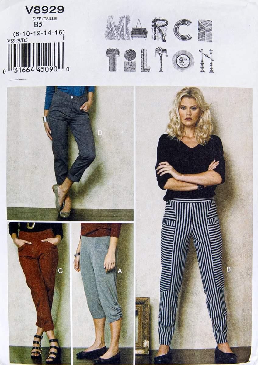 V8929 | Misses' Pants by Vogue and Marcy Tilton | Threadloop