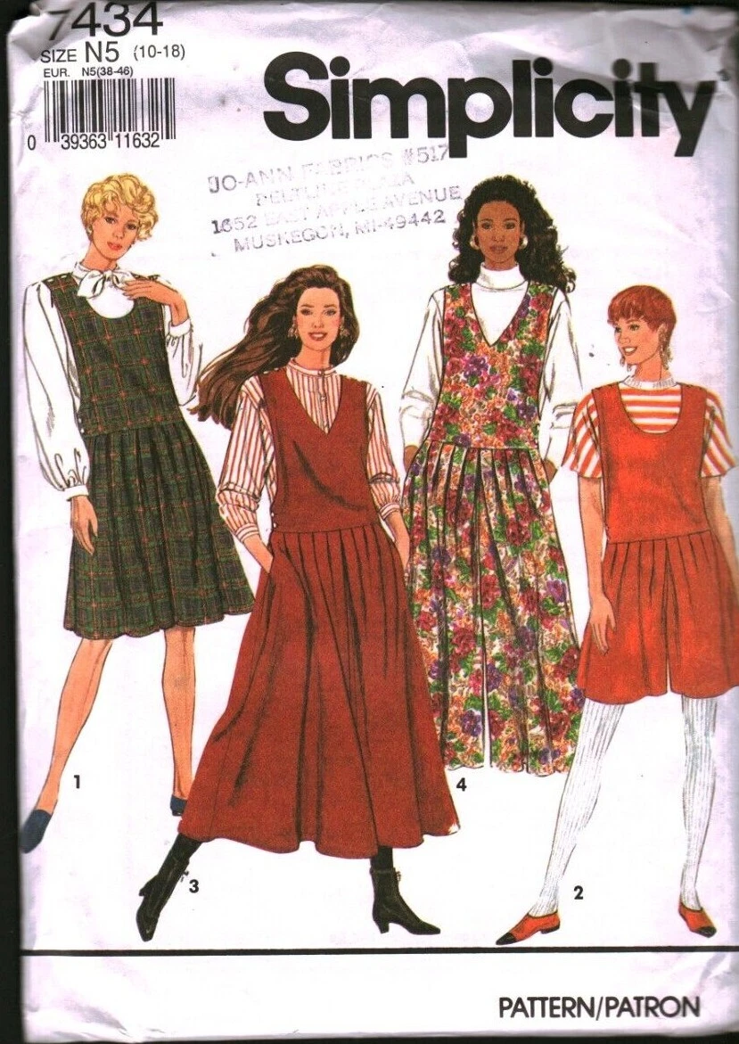 7434 | Misses' Jumper and Culotte Jumper, Each in Two | Threadloop