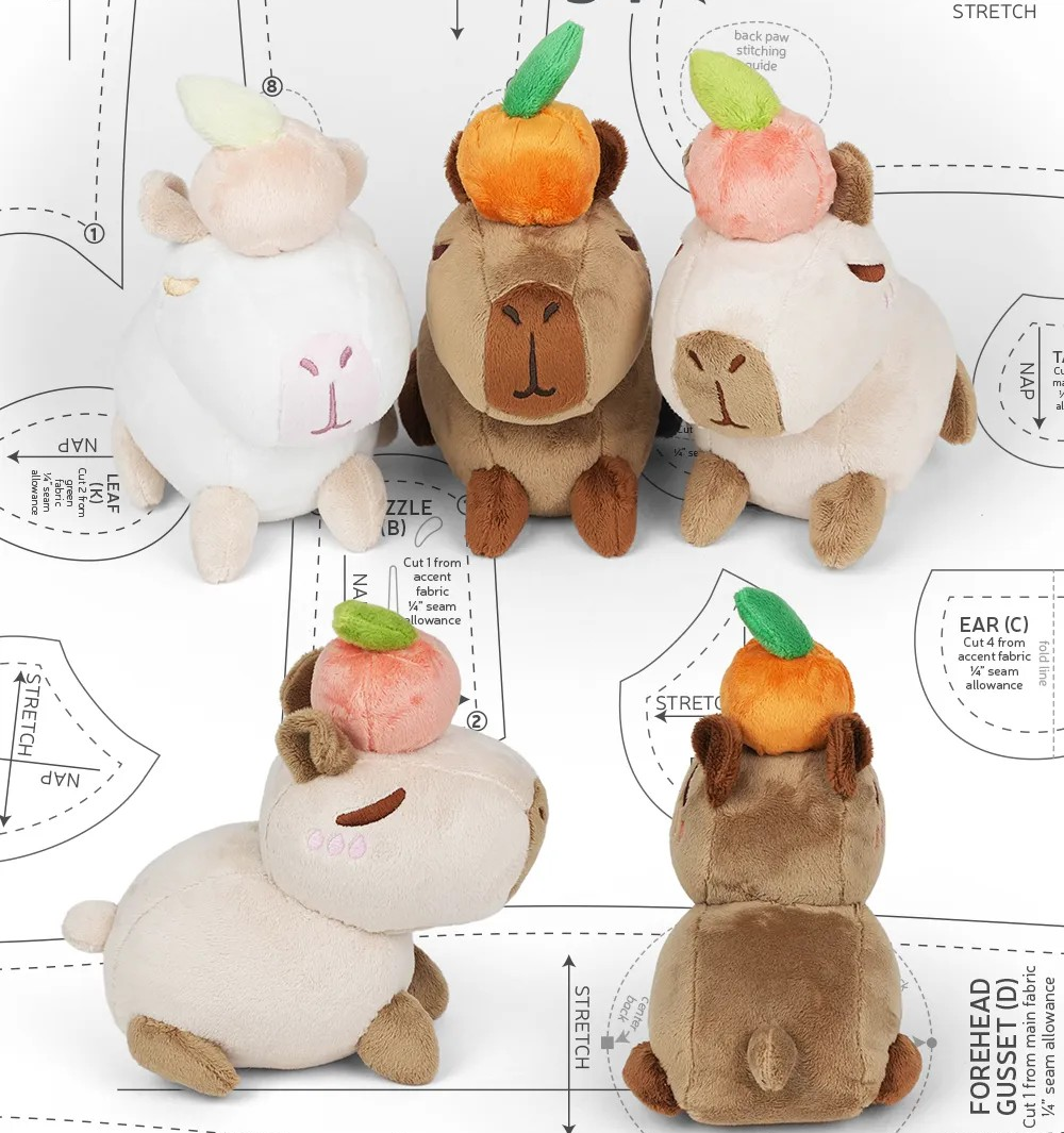 Capybara Plush by Choly Knight - Sew Desu Ne? | Threadloop