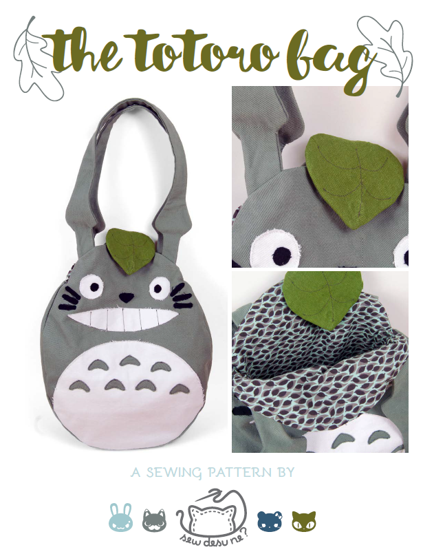 Totoro Bag by Choly Knight - Sew Desu Ne? | Threadloop