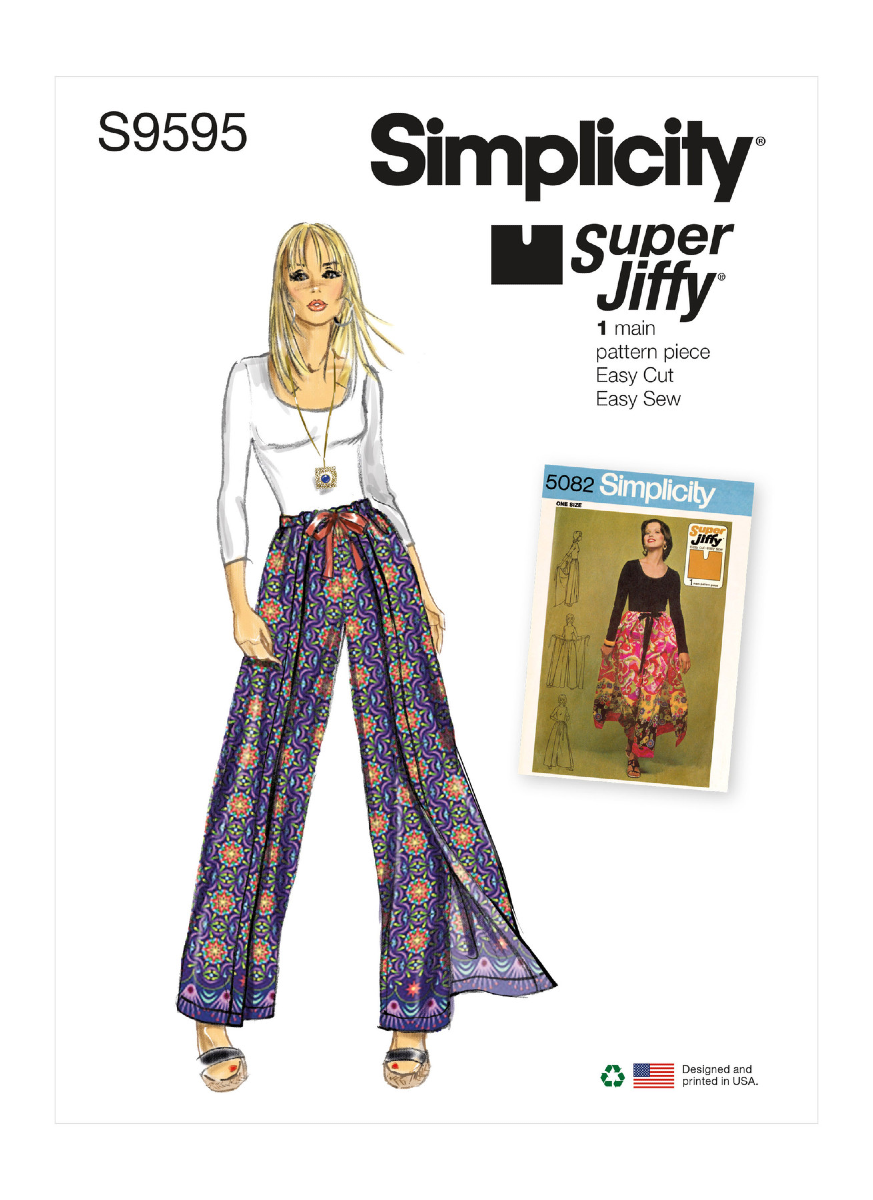 S9595 & 5082 & R11654 | Misses' 1970s Super Jiffy Wrap | Threadloop