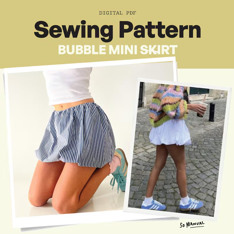Bubble Hem Mini Skirt by So Manual | Threadloop