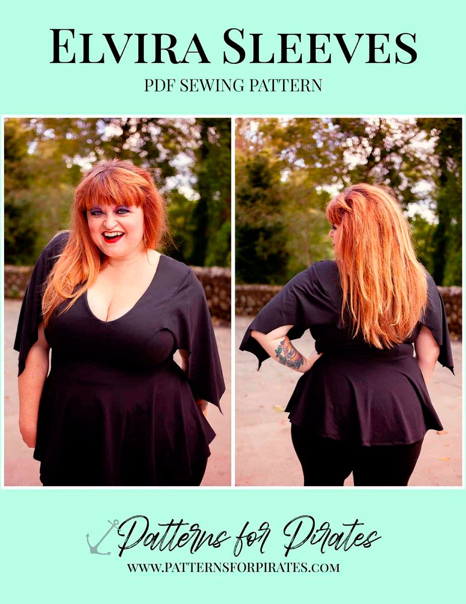 Elvira sleeve Gala Gown Add-on by Patterns for Pirates | Threadloop