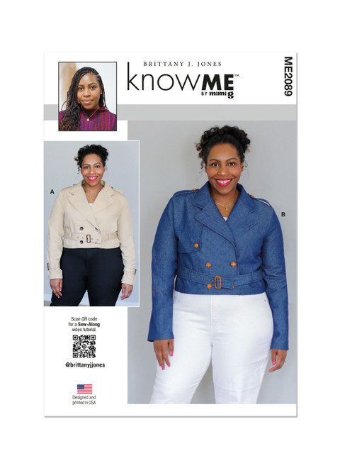 ME2089 | Misses' Jackets by Know Me Patterns and Brittany | Threadloop
