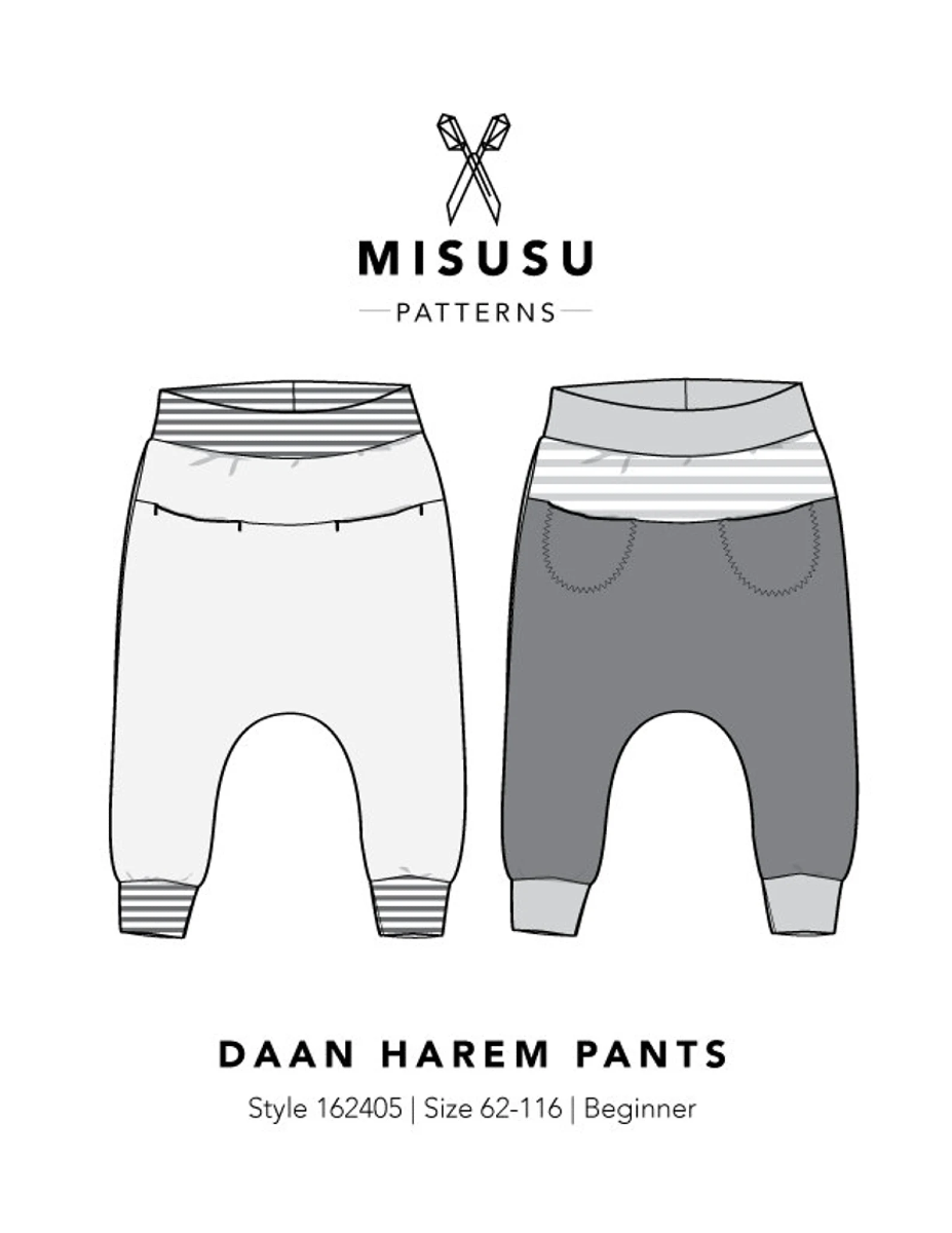 Daan Harem Pants by Misusu Patterns | Threadloop
