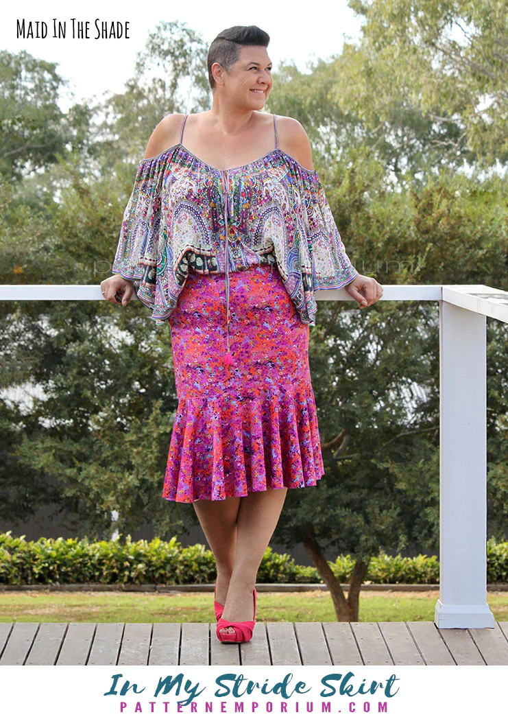 In My Stride Flounce Skirt by Pattern Emporium | Threadloop
