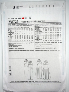 V8725 | Misses' Dress by Vogue | Threadloop