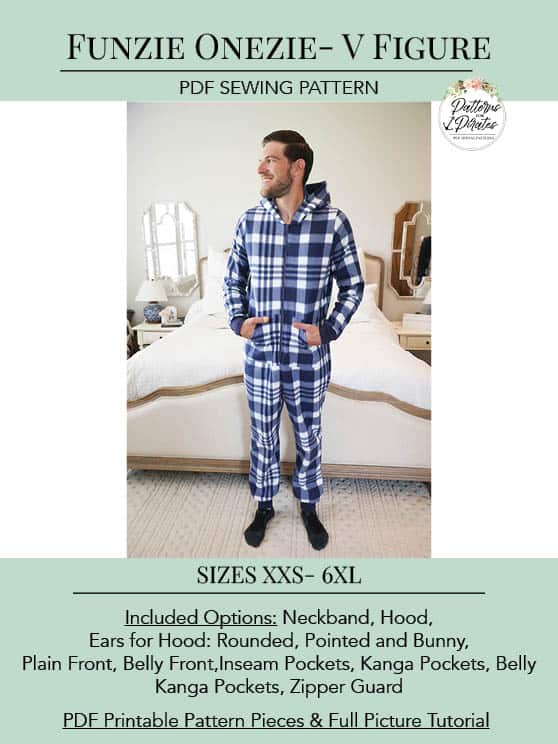 Funzie Onezie - V Figure by Patterns for Pirates | Threadloop