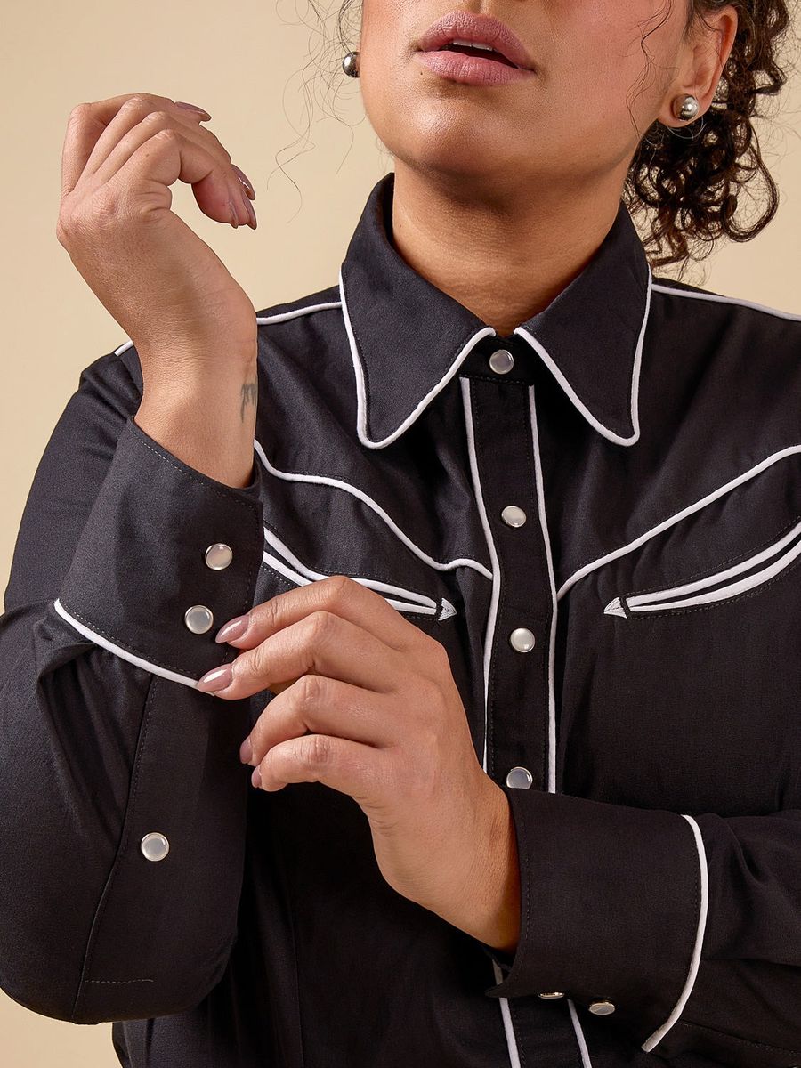 Cornelius Western Shirt by Closet Core Patterns and | Threadloop