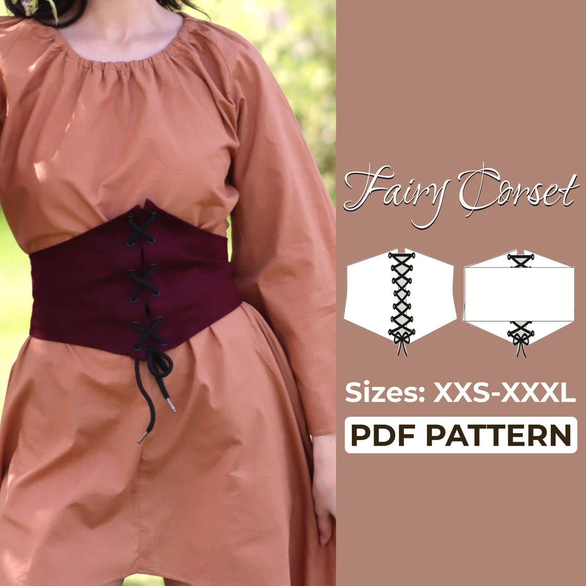 Fairy Corset by CostumePatternStudio | Threadloop
