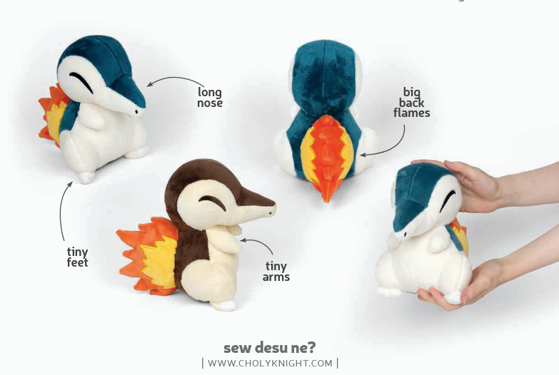Cyndaquil Plush by Choly Knight - Sew Desu Ne? | Threadloop