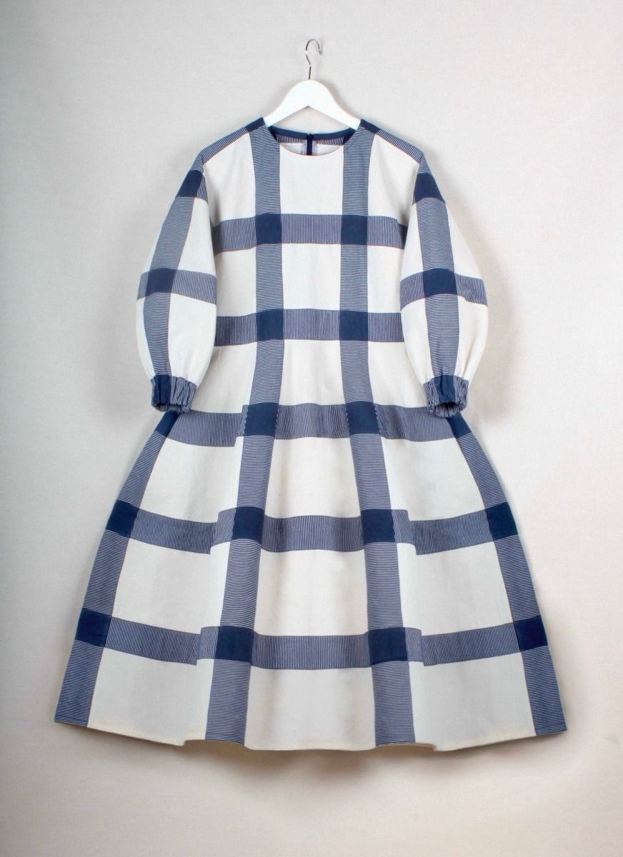 Drafters Grid Dress by Roberts Wood Design Studio | Threadloop