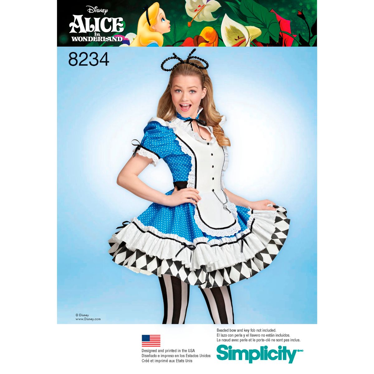 8234 | Misses' Alice in Wonderland Cosplay by Simplicity | Threadloop
