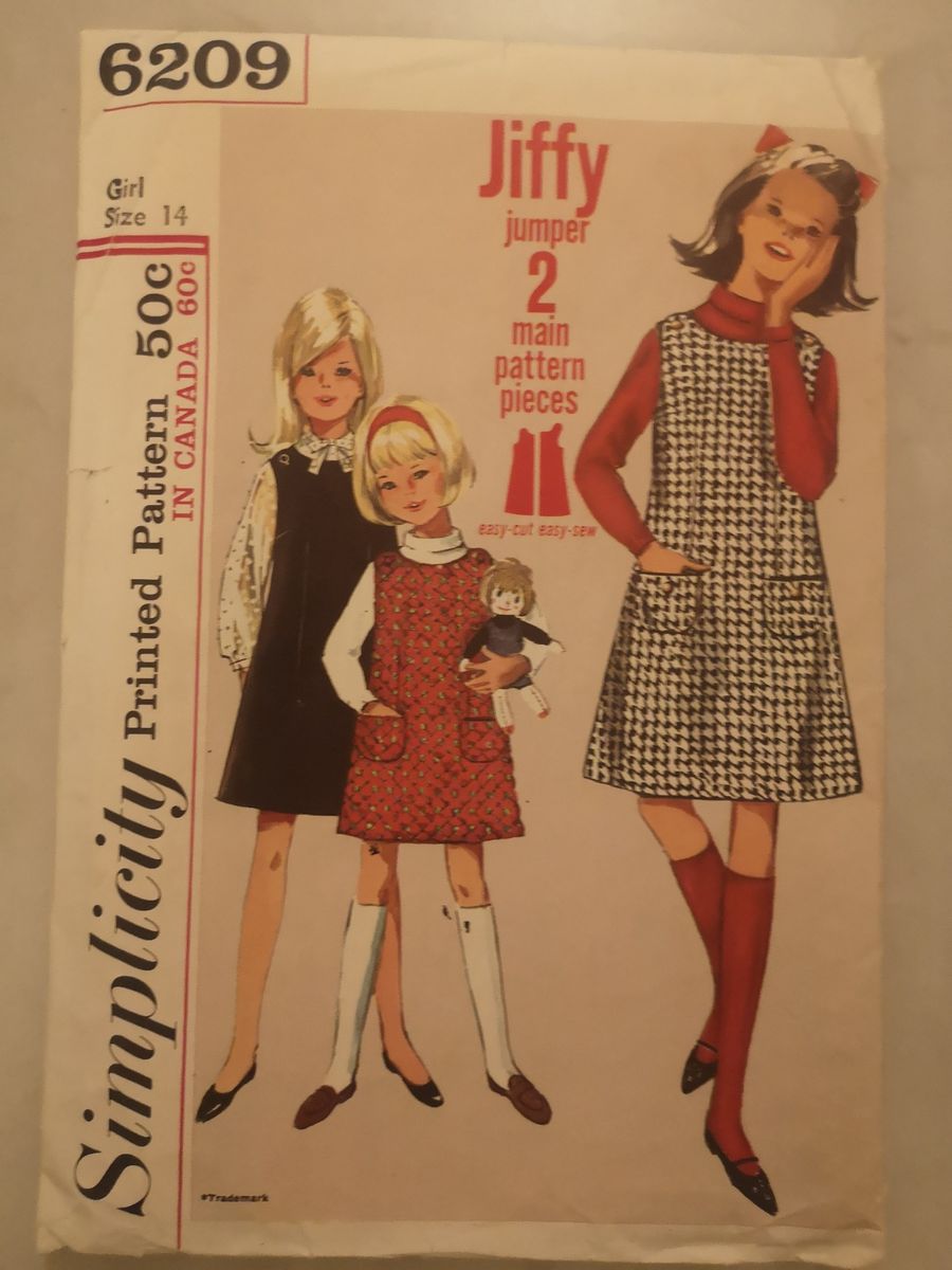 S6209 | Girls' and Chubbies' Jiffy Jumper by Simplicity | Threadloop