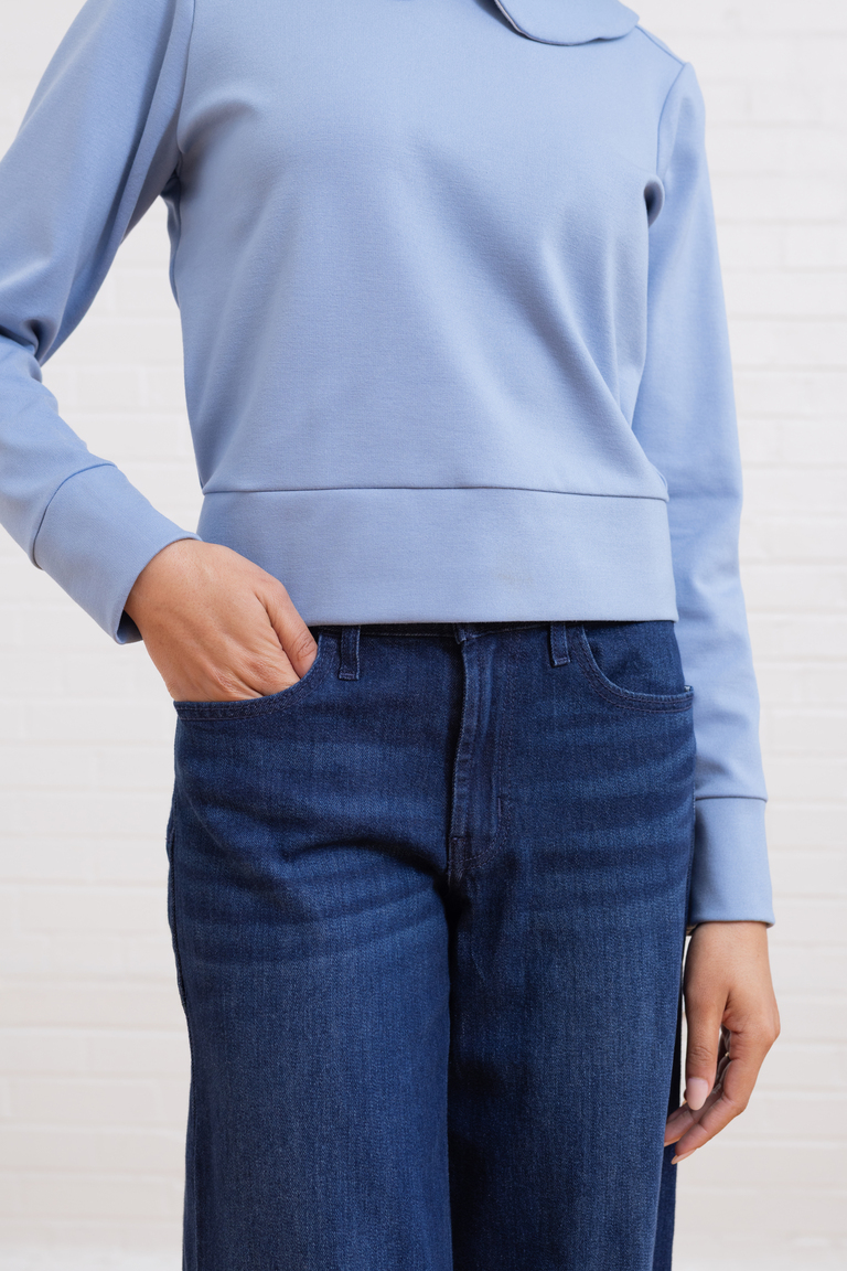 3271 | Thistle Peter Pan Collar Sweater Bonus by Seamwork | Threadloop