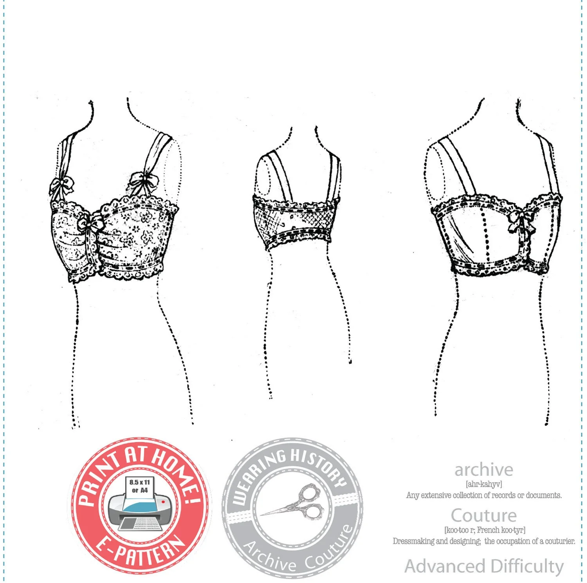 1900s 1910s Edwardian Brassiere Bra by Wearing History | Threadloop