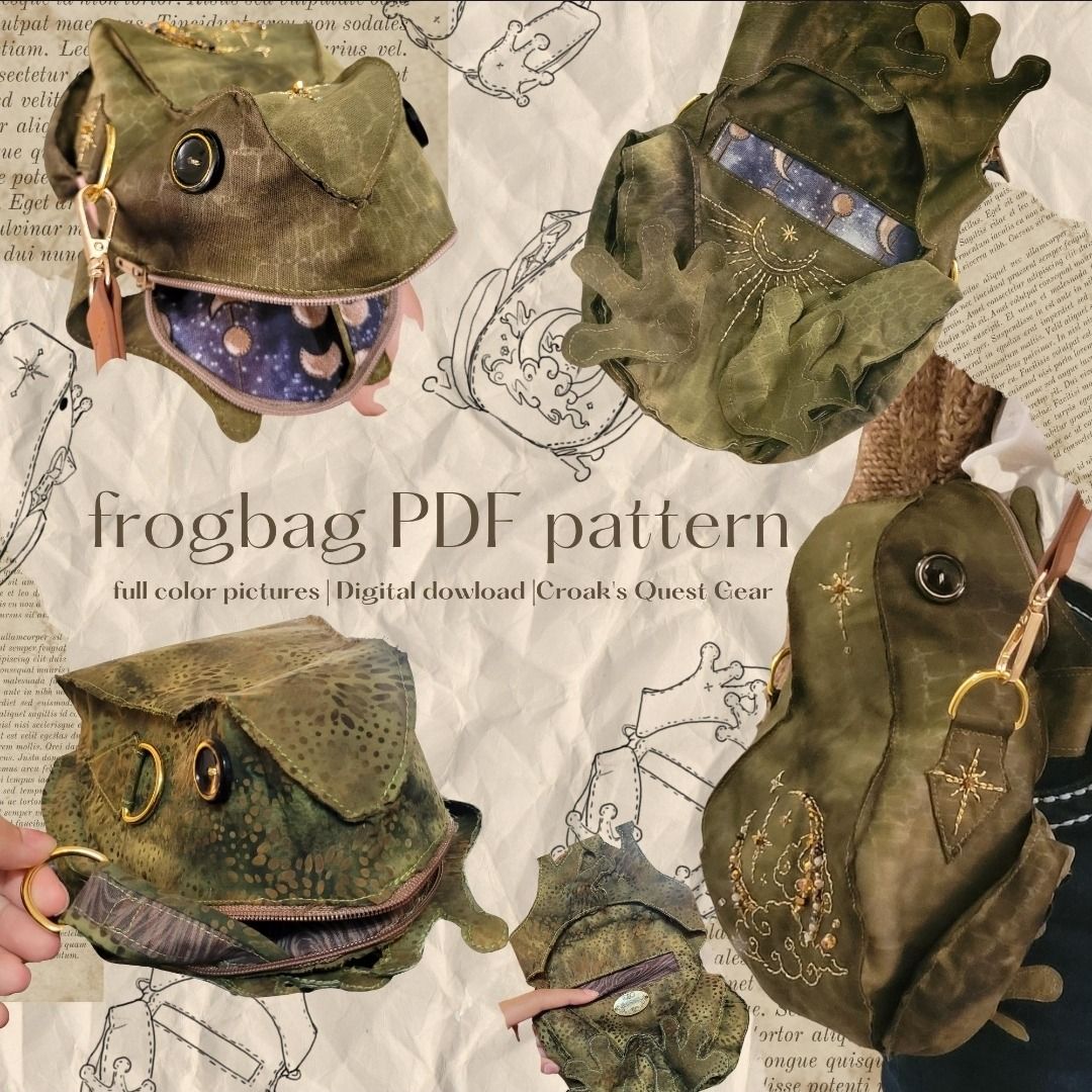 Embroidered Frogbag by Croaks Quest Gear | Threadloop