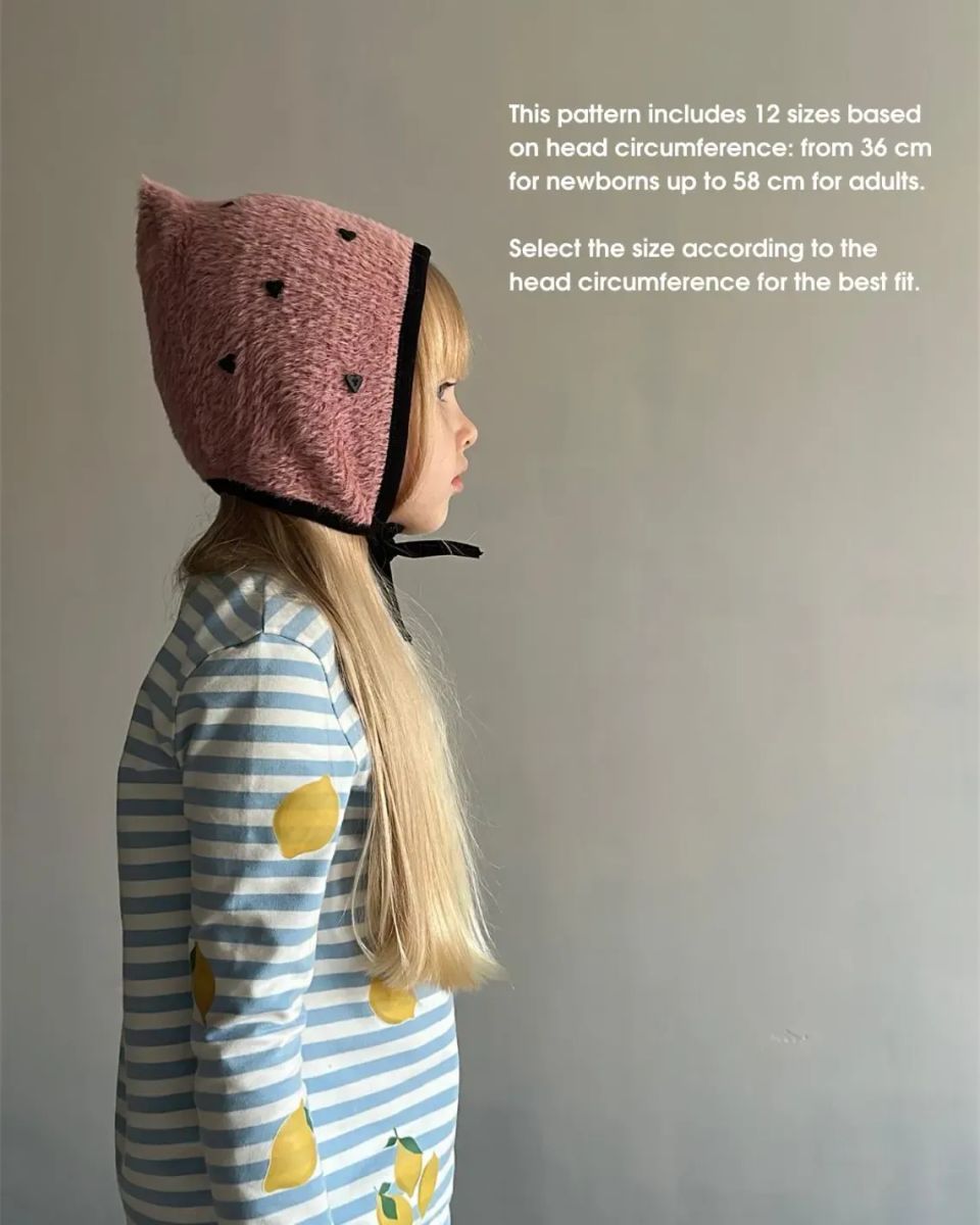 Baby (and adult) Bonnet by Your Tailor Patterns | Threadloop