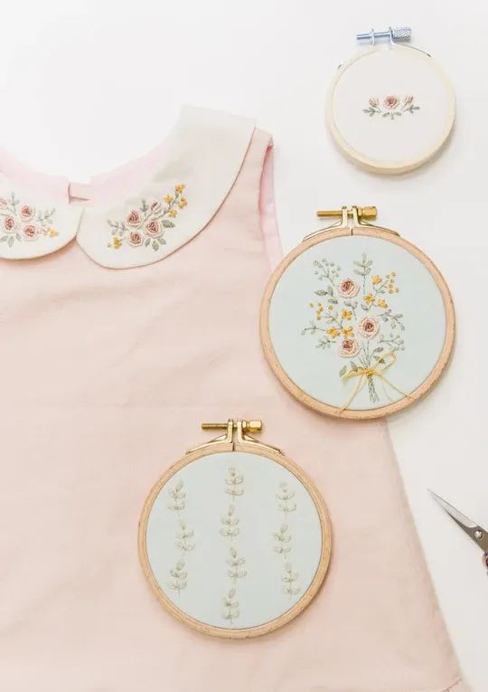 English Rose Embroidery Collection by Wild Seeds Patterns | Threadloop