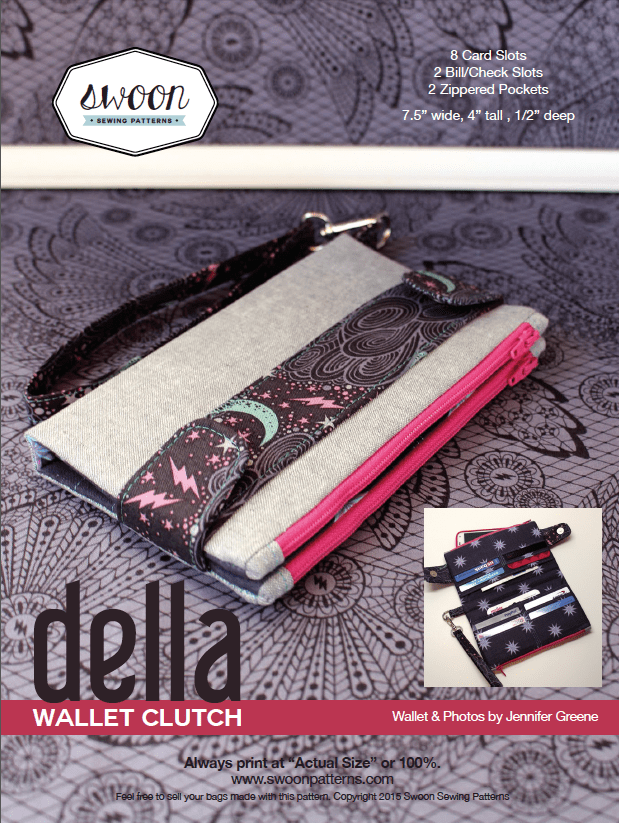 Della Wallet Clutch by Swoon Patterns | Threadloop