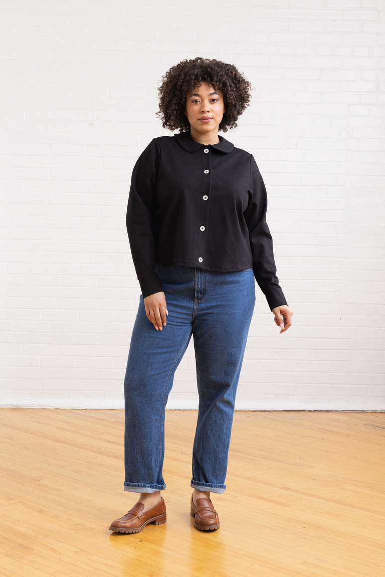 3271 | Thistle Peter Pan Collar Cardigan by Seamwork | Threadloop