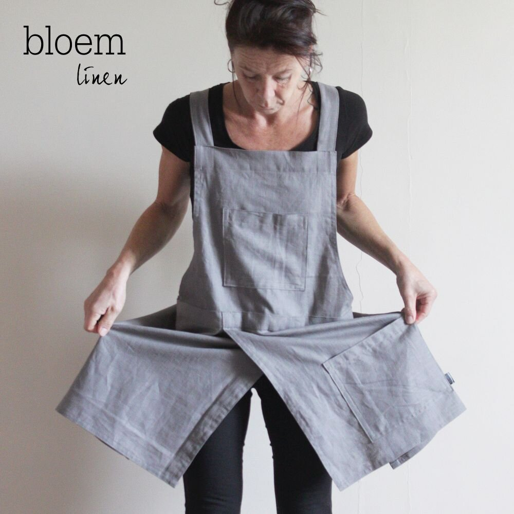 Split-leg Apron by Bloem Linen | Threadloop