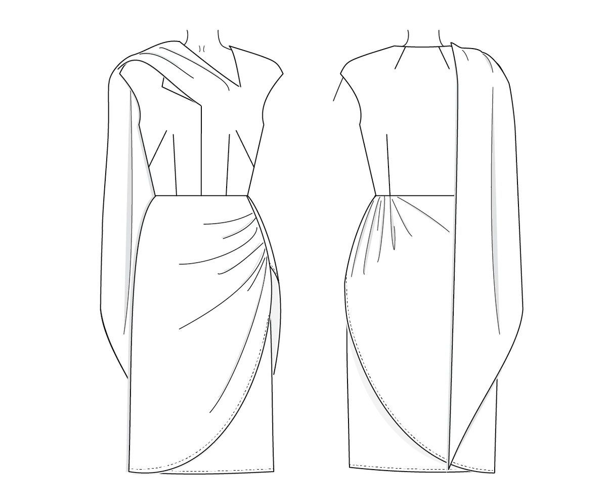 Carmen Skirt Overlay by Charm Patterns | Threadloop
