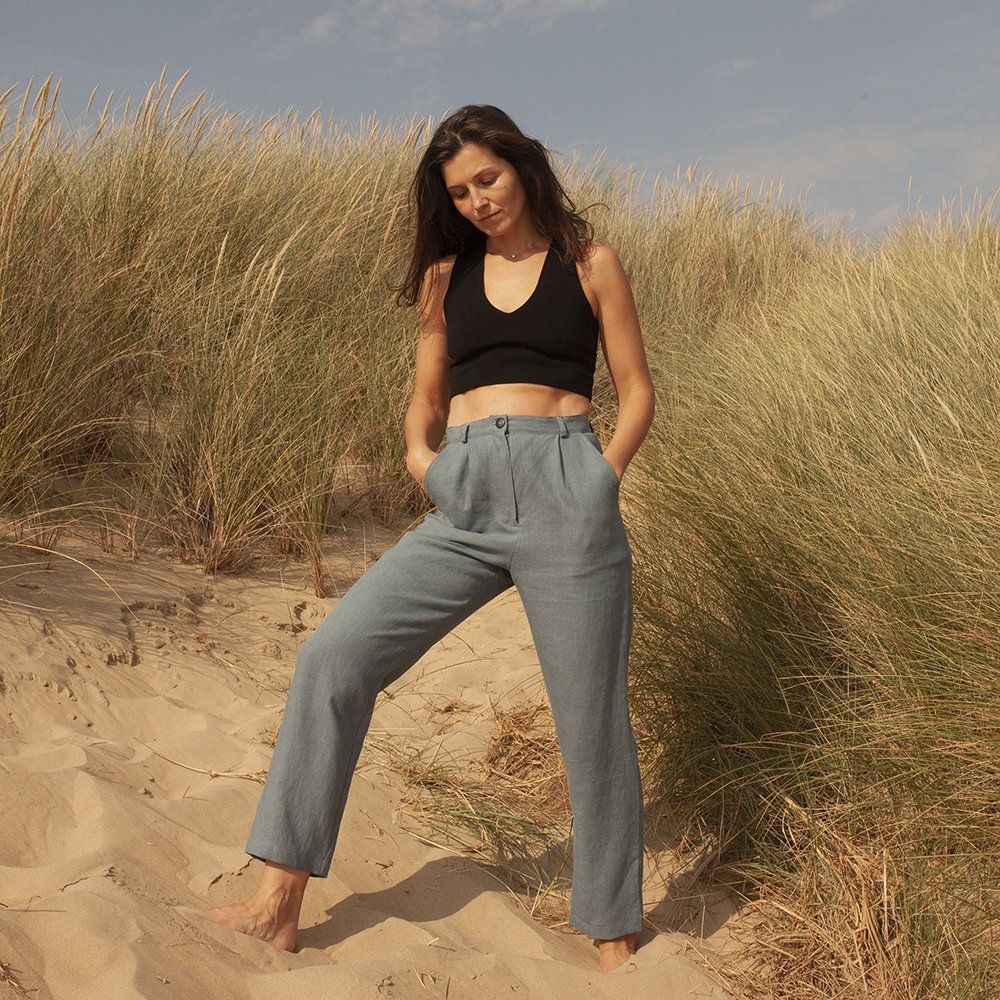 Sara Pleated Pants by Fabrics-Store.com | Threadloop