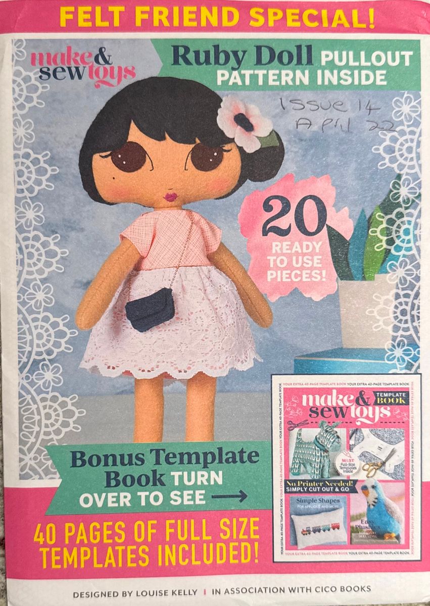 Ruby doll by Make & Sew Toys | Threadloop
