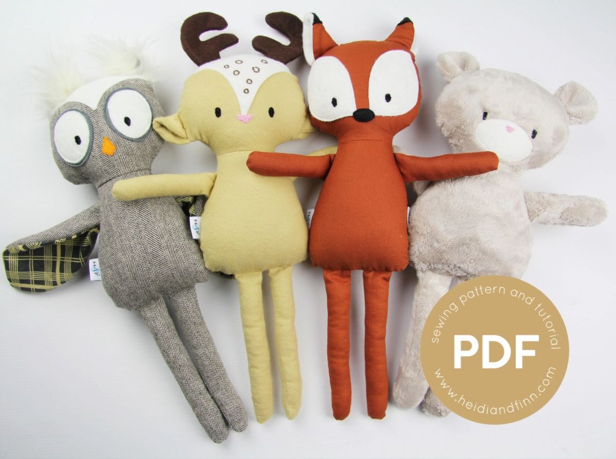 Mini Pals - Fall Animals by Heidi&Finn | Threadloop