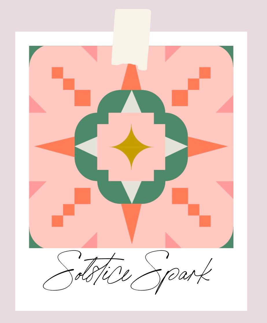 Solstice Spark Quilt Block by Alderwood Studio | Threadloop
