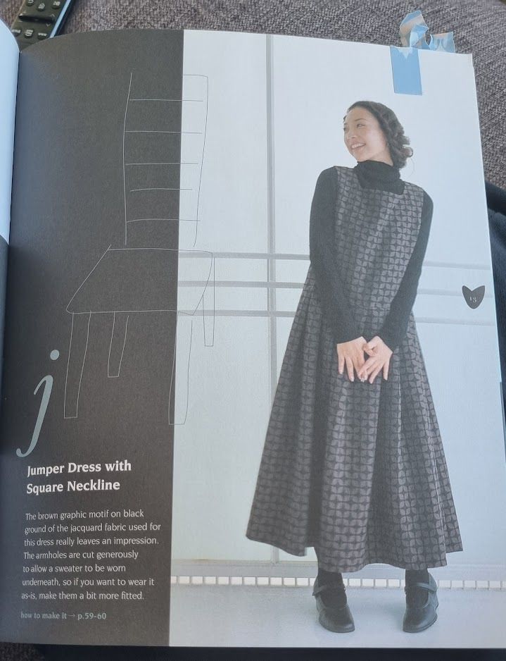 Jumper Dress with Square Neckline (j) by Sato Watanabe | Threadloop