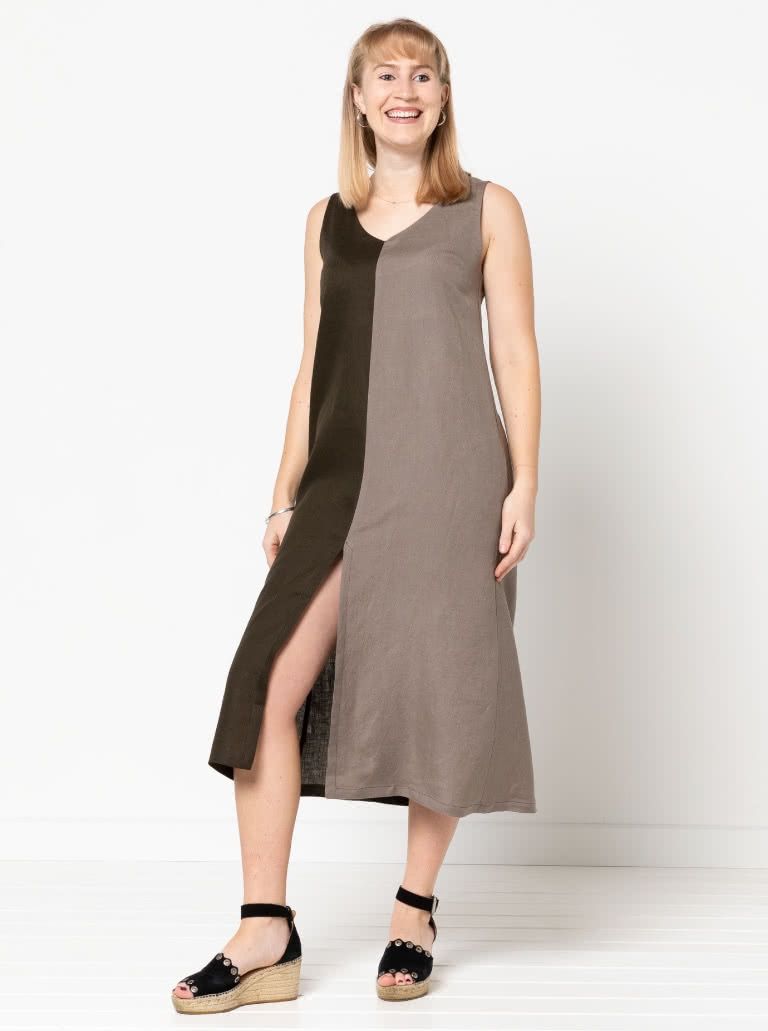 Esther Woven Dress by Style Arc | Threadloop