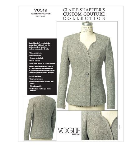 V8519 | Misses' Jacket by Vogue and Claire Shaeffer | Threadloop