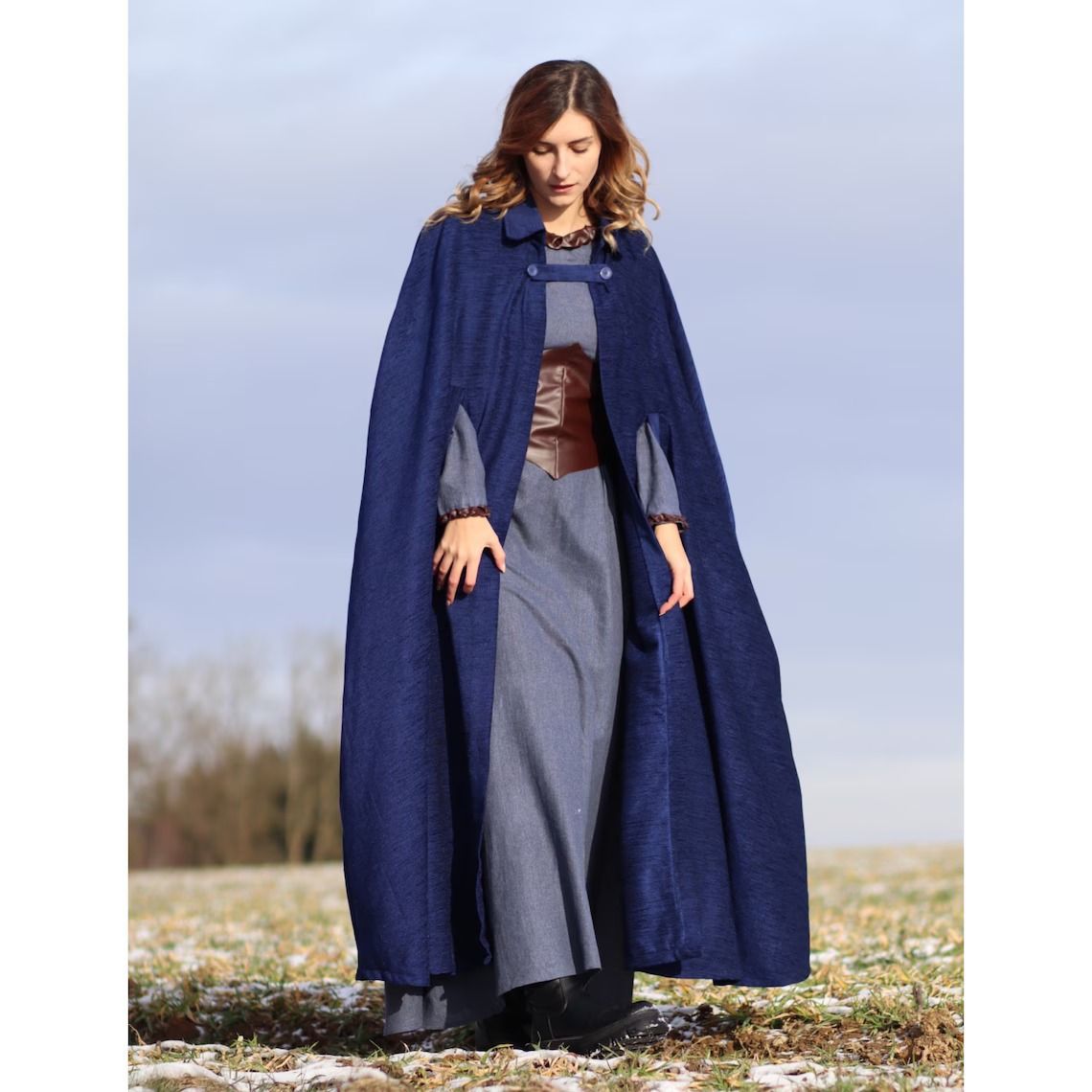 Breezy Cape with Collar by CostumePatternStudio | Threadloop