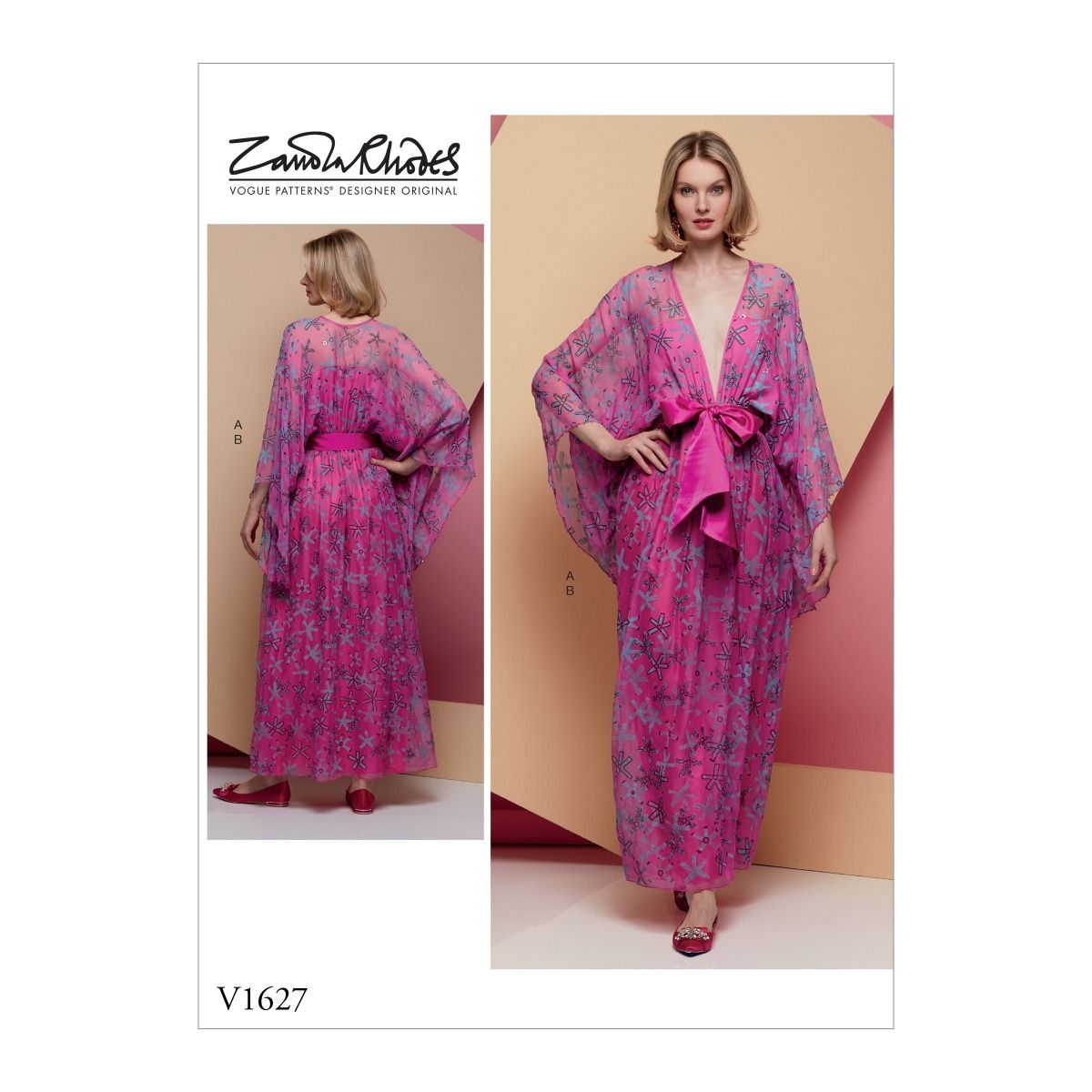 V1627 | Misses' Special Occasion Dress and Sash by Vogue | Threadloop