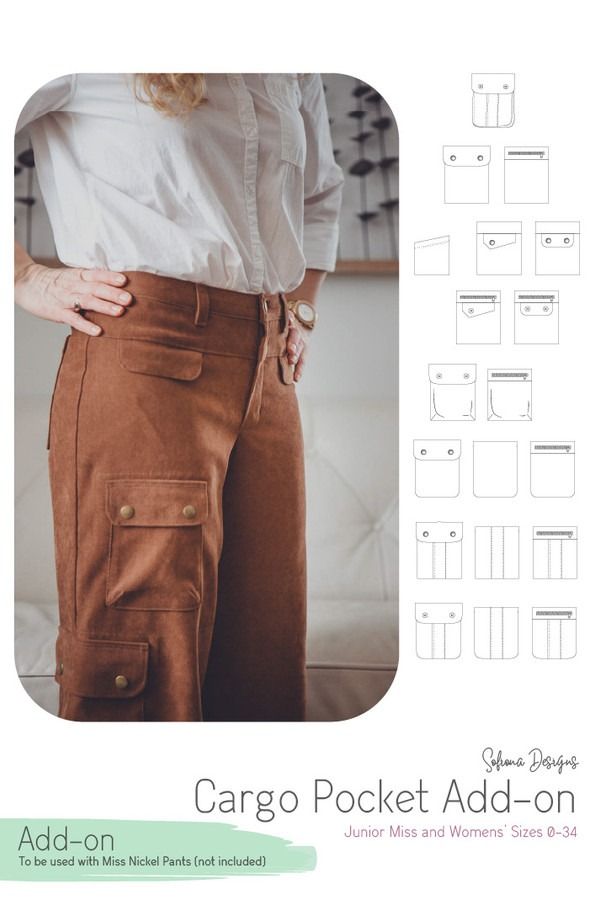 Cargo Pocket Add-on by Sofiona Designs | Threadloop