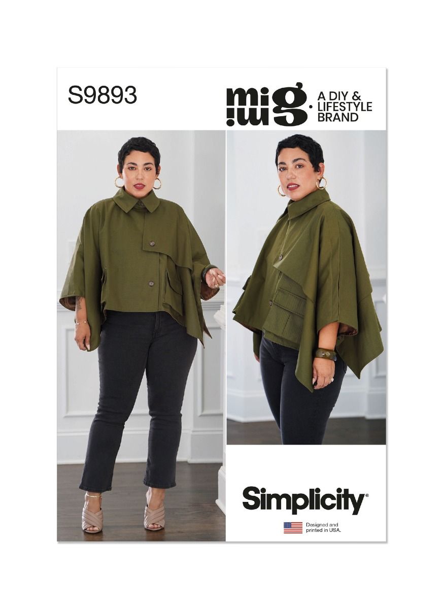 S9893 | Misses' Cape by Simplicity and Mimi G Style | Threadloop