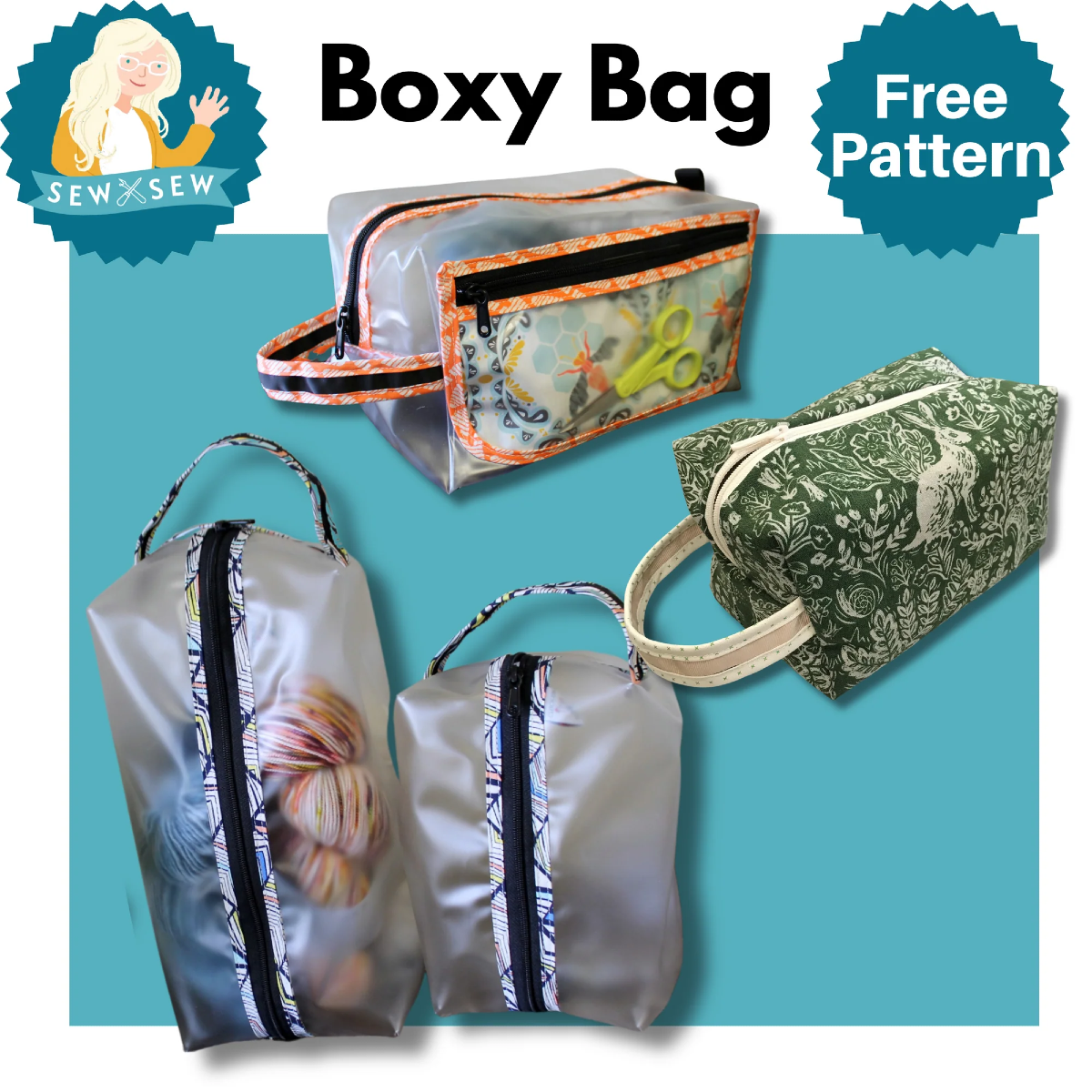 Boxy & Dopp Bag by Sew Sew Patterns | Threadloop
